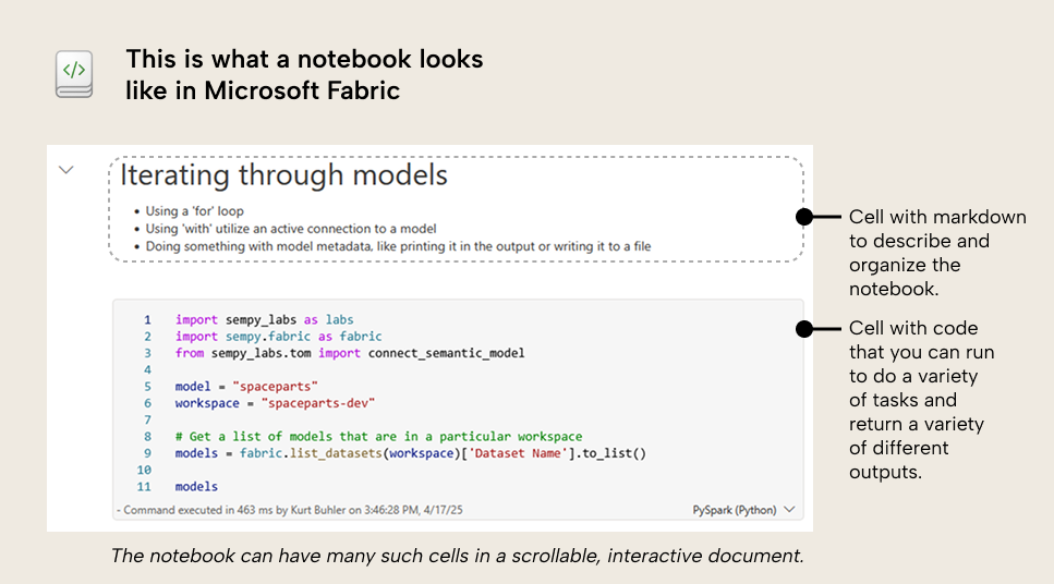 Introducing notebooks for Power BI people: simple introduction